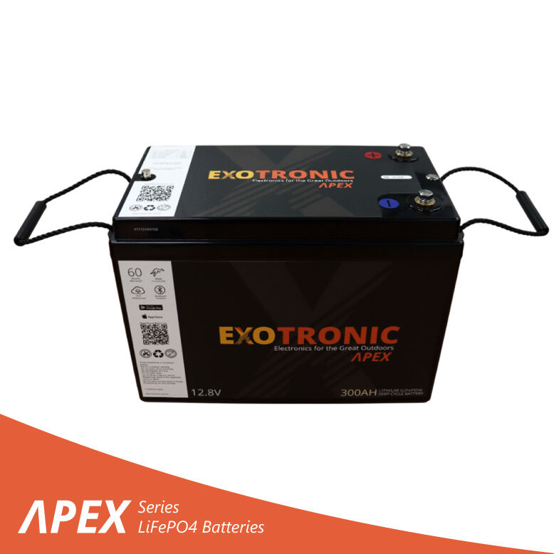 Exotronic 12V 300Ah Apex IP67 Smart Bluetooth Lithium Battery